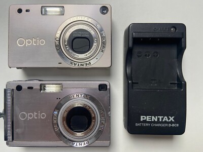 Pentax Optio S5i & S4 Digital Camera Bundle With Charger Read Below ...