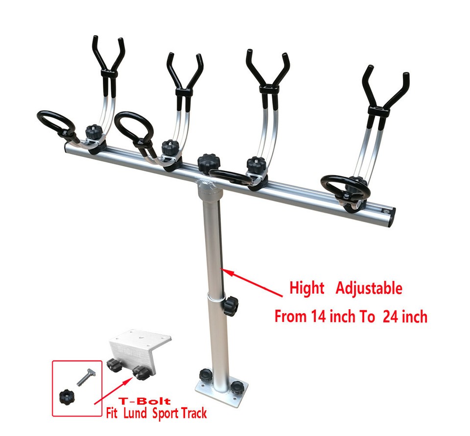 Brocraft Crappie Rod Holder System For 90 Degree Lund Sport Track | eBay