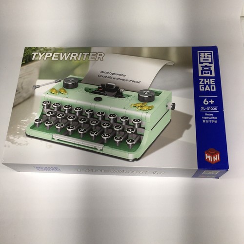 Retro Typewriter Building Brick Blocks Creative Toy Key Board Retro ZHE ...