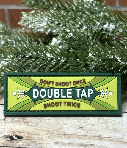 Double Tap Gun Patch - PVC Tactical Morale Patch - Special Forces Gum ...