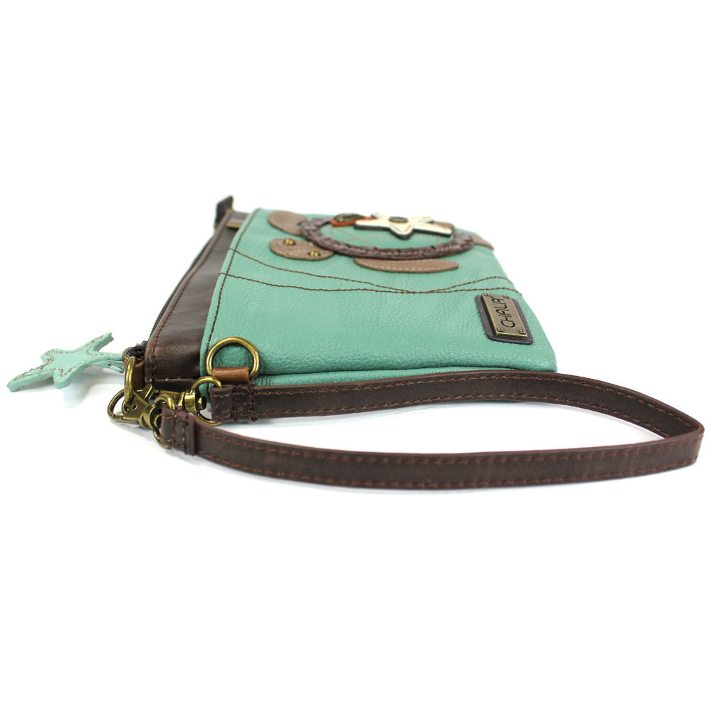 New Chala Mini Crossbody TURTLE Bag Pleather Small Purse Teal Green ...