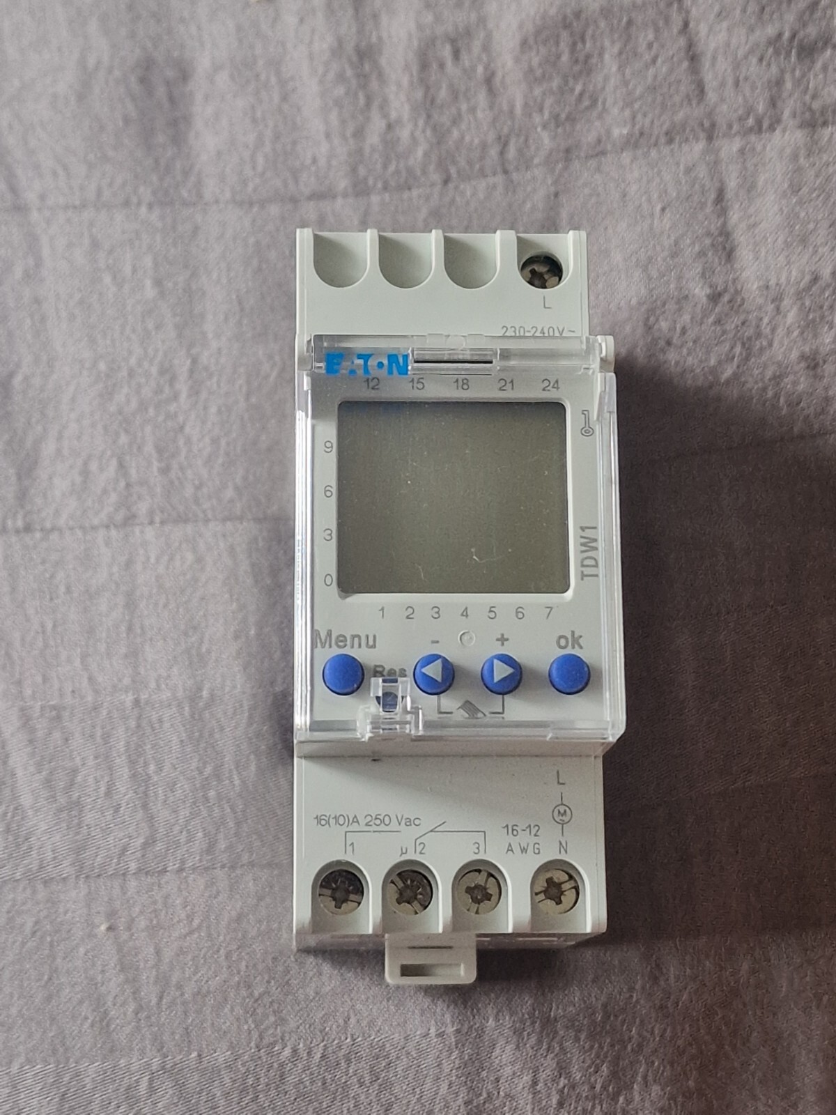 Eaton TDW1 Digital Timer 1 CH - Week Program & Boxed With Paperwork for ...