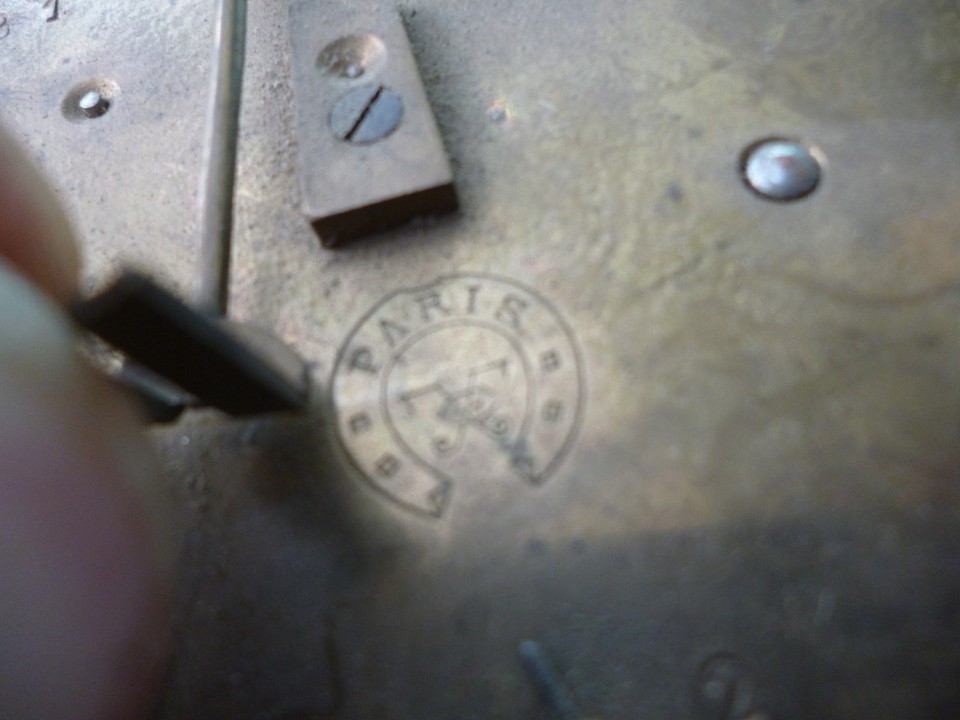 clock parts antique STRIKING MOVEMENT NAME OF PARIS ON BACK | eBay UK