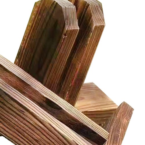 2x Fence Support Wood Stand Versatile Fitting Lawn Outdoor Decor Fences ...
