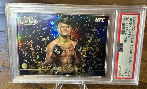 2024 Topps Gold Label UFC Diego Lopes RC Gold Splatter SSP PSA9 MINT | eBay