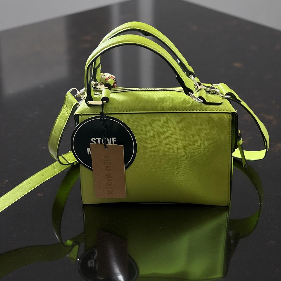 Steve Madden Breese Crossbody Purse Green Multi-Pocket Designer Bag ...