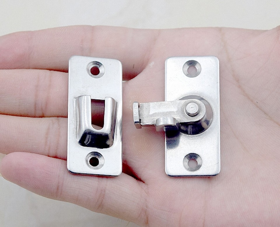 304 Stainless Steel 90 Degree Install Door Fastener Drop Latch Set ...