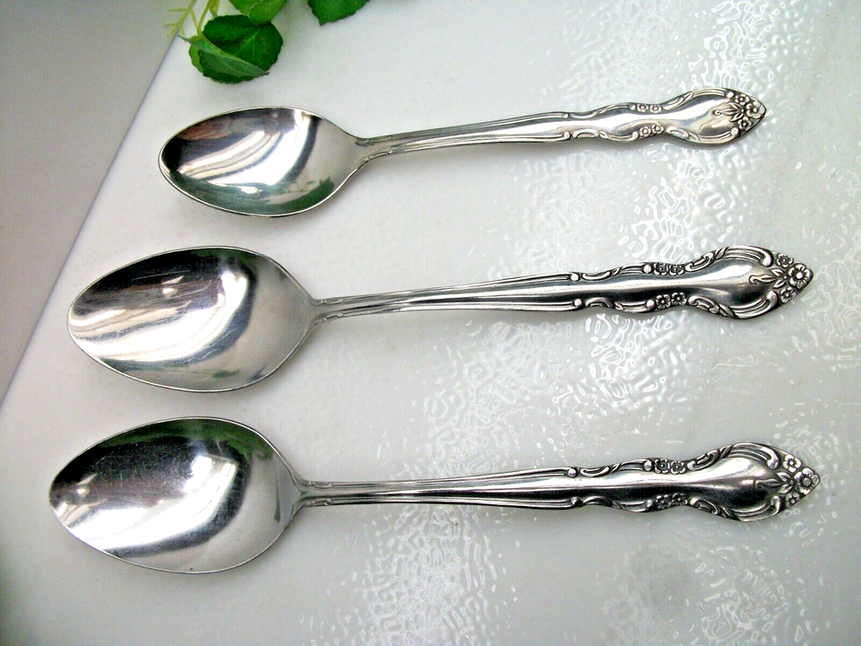 Imperial International FLEURETTE Stainless Steel Place Soup Spoons ...
