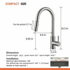 Sensor Touch Kitchen Sink Faucet Pull Out Sprayer Mixer Tap Swivel ...