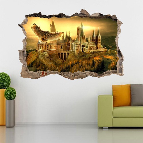 Harry Potter Hogwarts 3D Smashed Hole Decal Wall Sticker Decor Art ...