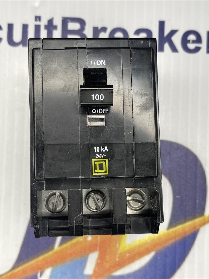 Square D QOB3100 100 A Miniature Circuit Breaker 785901019718 | eBay