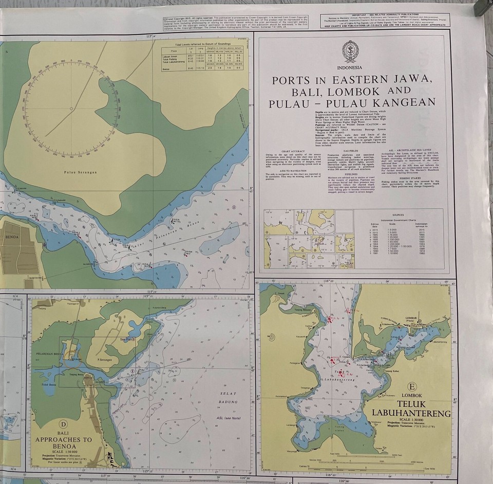 Admiralty 946 Ports In Eastern Jawa, Bali, Lombok & Pulau Pulau Kangean ...