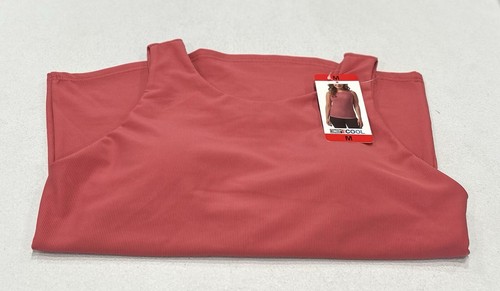 32 Degrees Cool Women's Soft Ribbed Fabric with Built-In-Bra Top, Slate ...