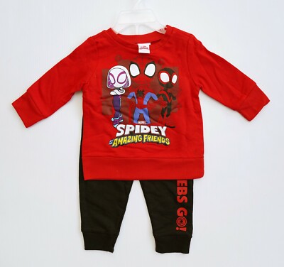 Marvel Boys Spidey Amazing Friends Pajamas Sleepwear Set size 4-8 | eBay