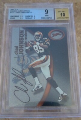 2001 E-X CHAD JOHNSON ROOKIE ON CARD AUTO /125 BGS 9 / 10 | eBay