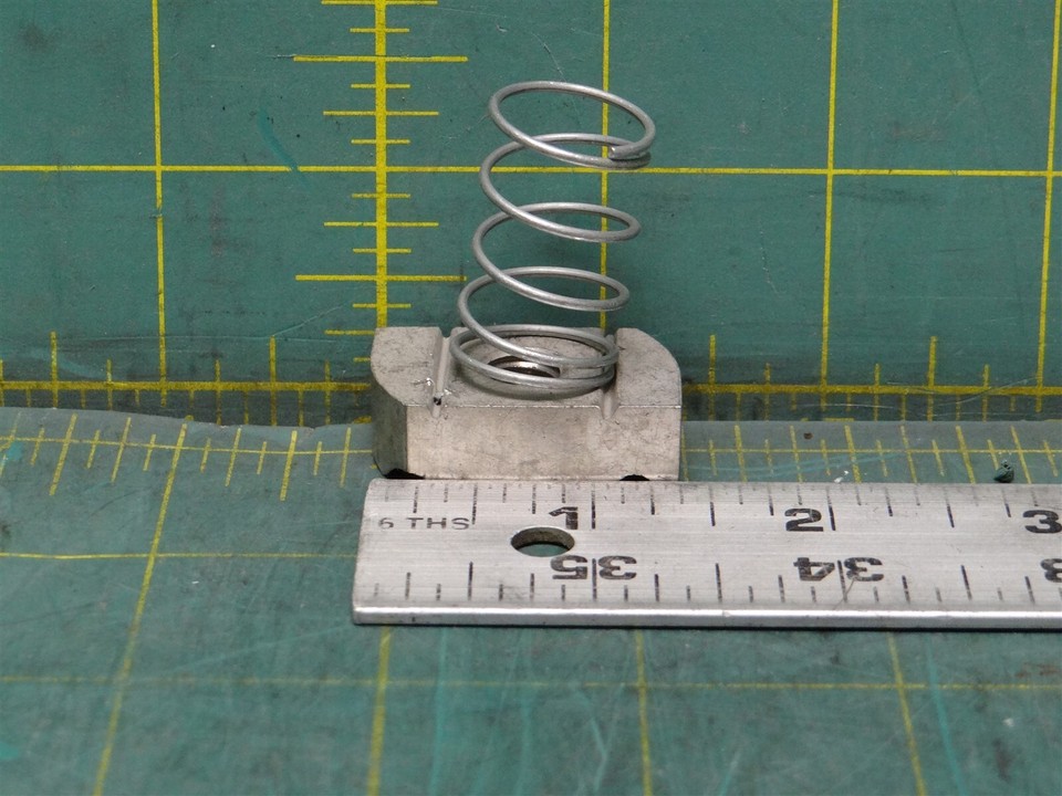 100 Unistrut P1008U 3/8"-16 Stainless Steel Spring Nut for P1000-P3000 ...