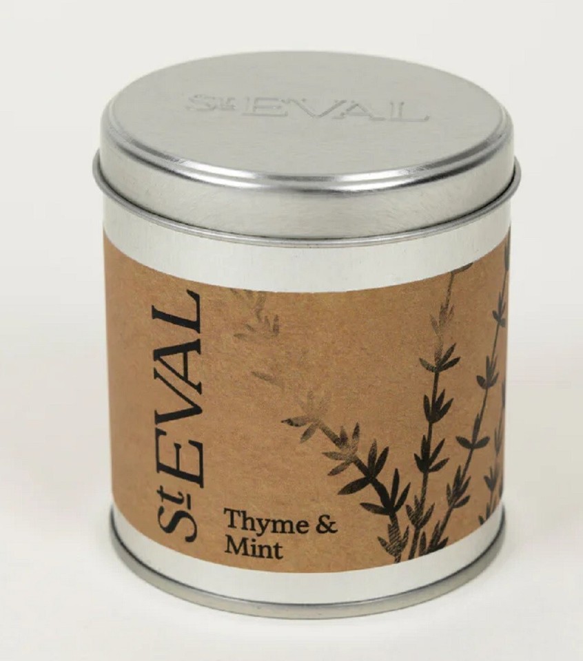 St Eval "Thyme & Mint" Scented Candle in a Tin | eBay UK