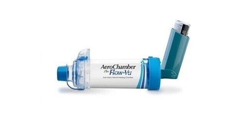 AeroChamber Plus Flow-Vu Holding Air Chamber Mouthpiece for Inhaler ...