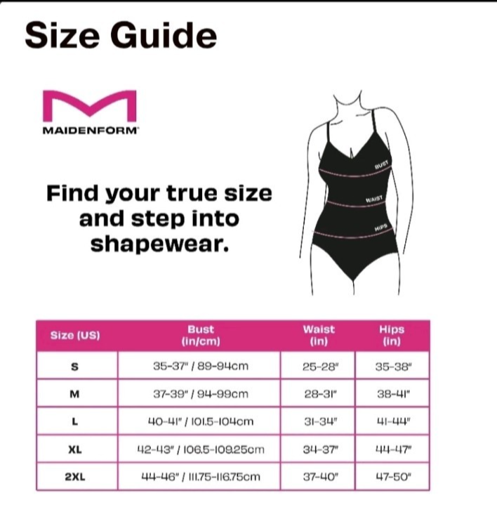 Maidenform Open Bust Firm Control Shapewear Body Shaper Bodysuit Black ...