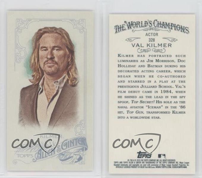 2015 Topps Allen & Ginter's Mini Val Kilmer #328 0z5y | eBay