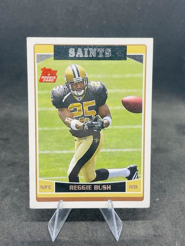 2006 Topps New Orleans Saints Reggie Bush RC Rookie Football Card #NO11 ...