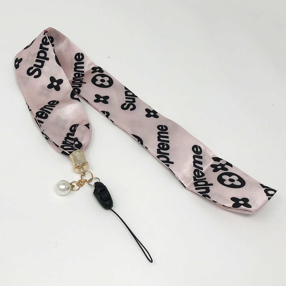 Universal Silk Scarf Neck Lanyard Strap Cell Mobile Phone ID Card Key ...