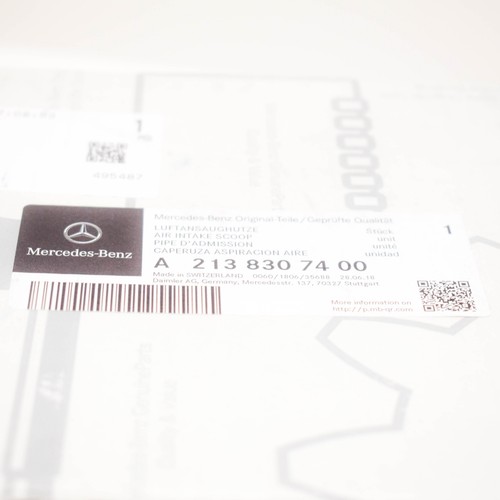 2014-2019 Mercedes-Benz E-Class E W213 Interior Cabin Air Filter Scoop ...