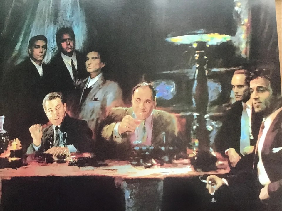Gangster Last Supper Sopranos Scarface Goodfellas Godfather Collage ...