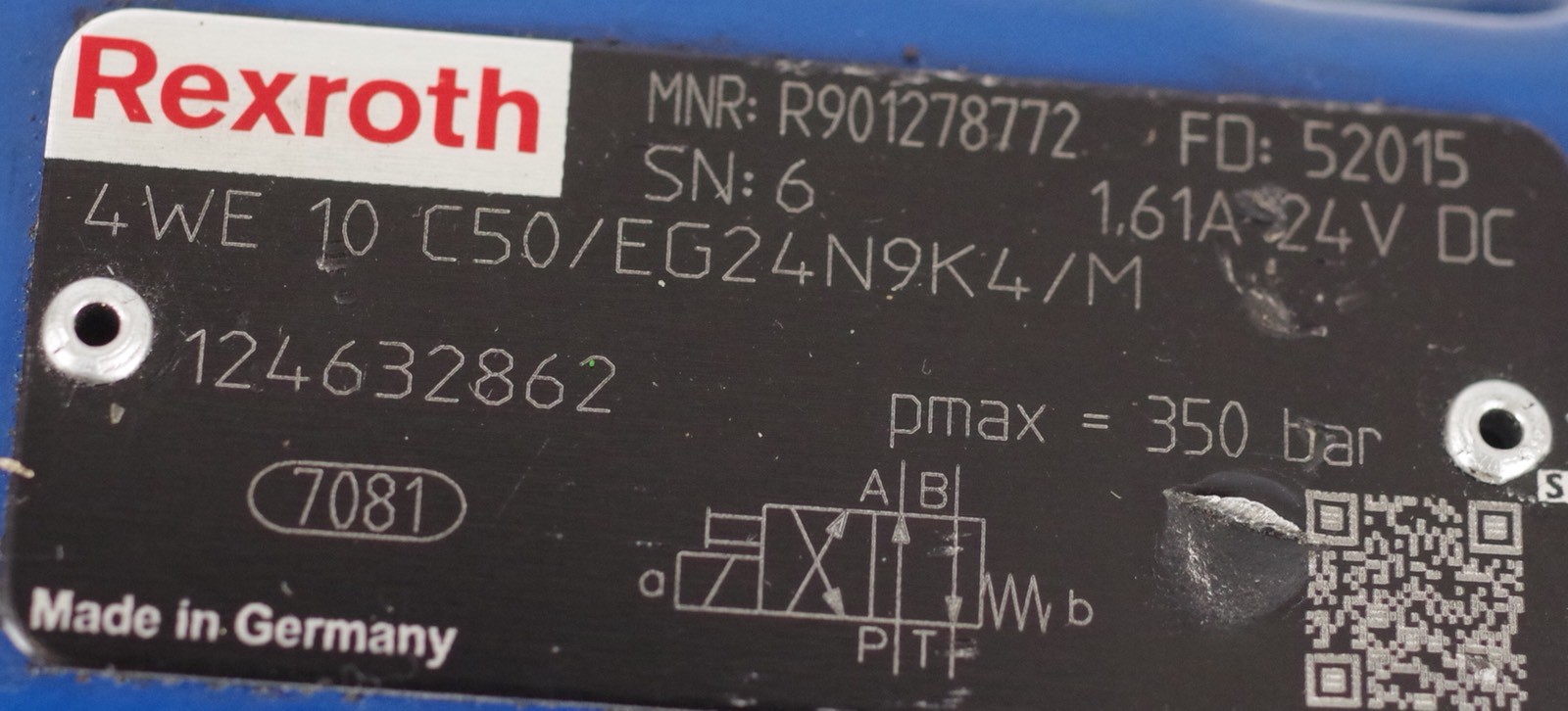 Rexroth 4WE 10 C50/EG24N9K4/M Hydraulikventil R901278772 | eBay