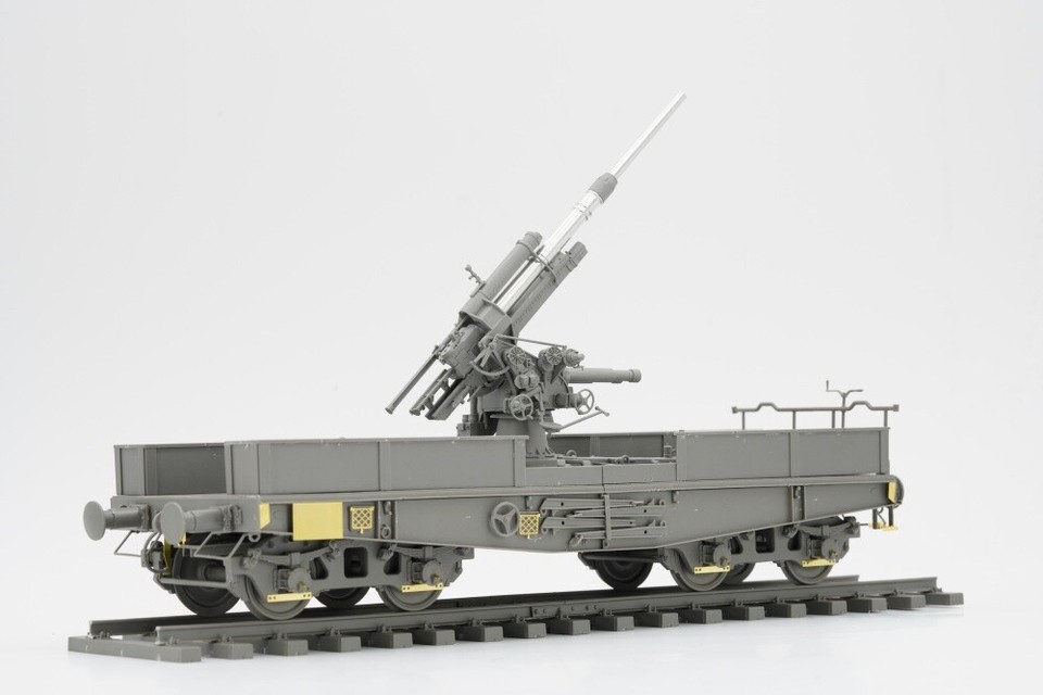 Border BT-044 1/35 Scale German 88mm Gun Flak 36 W/SSys Wagon Model Kit ...