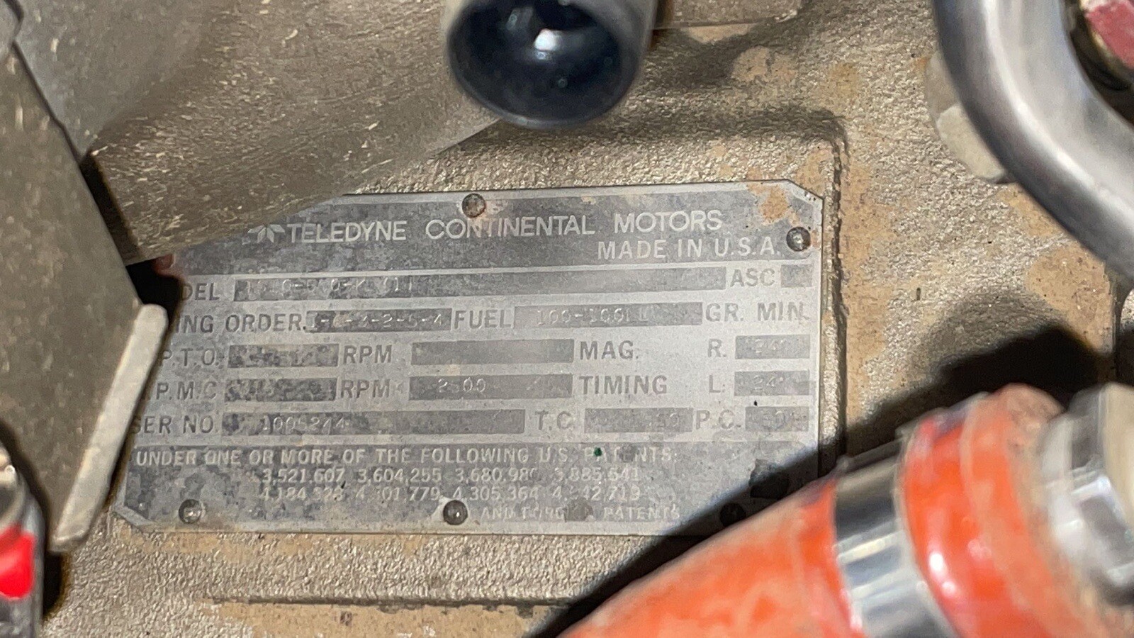 Continental TSIO-550-K1B 1927 TTSN Engine W/Accessories Seen Cirrus ...