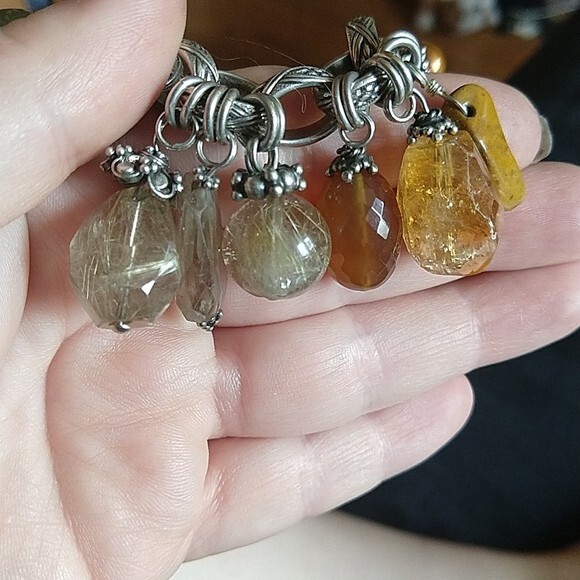 Designer Stephen Dweck Sterling Silver Gemstone Jade Turquoise Charm ...