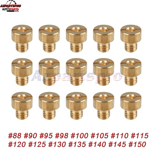15x Carburetor Main Jets #110 #115 #120 #125 #130 for Mikuni VM22 VM24 ...