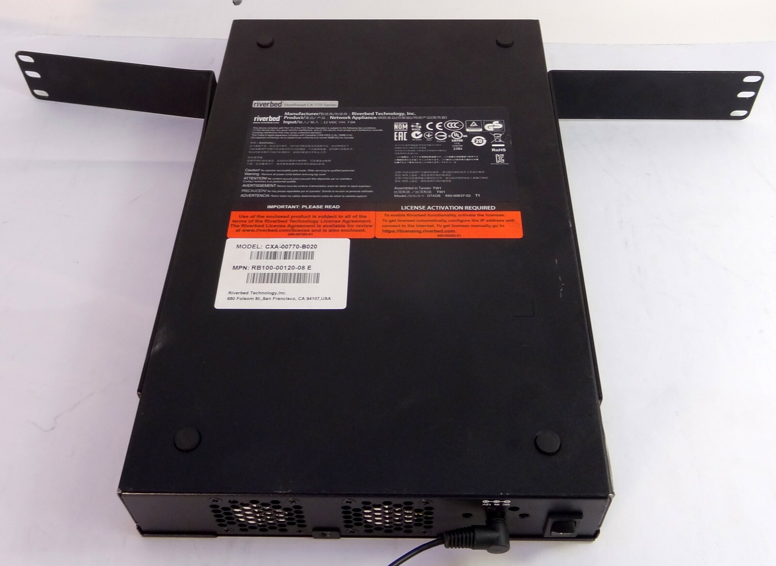 Riverbed CX-770 CXA-00770-B020 Steelhead / NO POWER ADAPTER | eBay