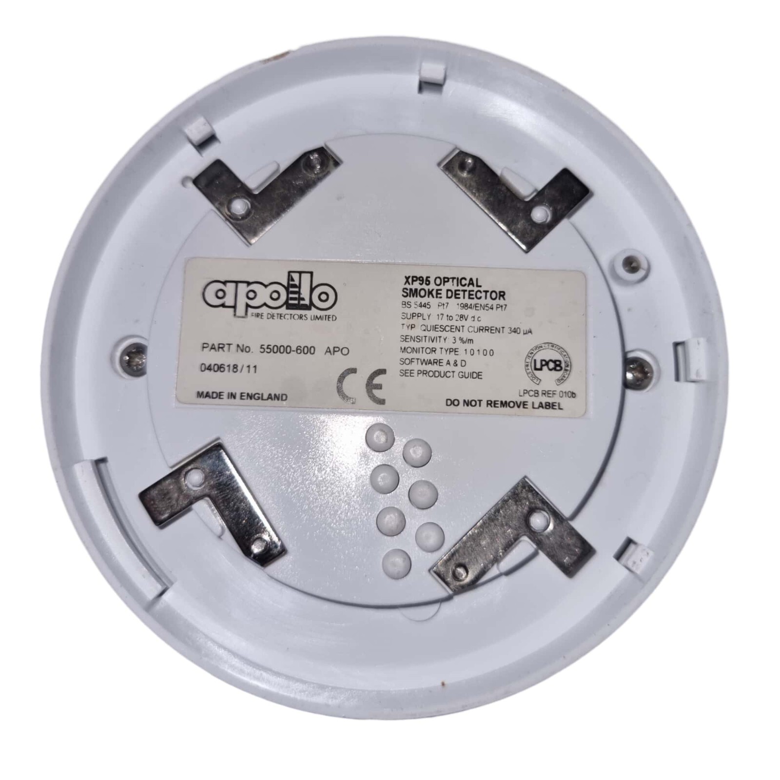 1 × APOLLO XP95 PART NO. 55000-600 APO OPTICAL SMOKE DETECTOR | eBay UK