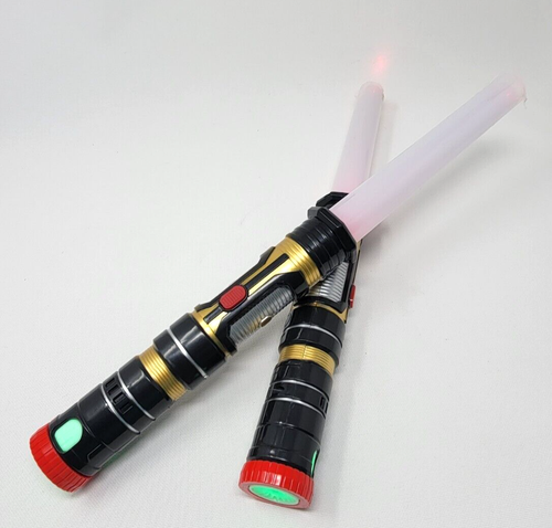 Pair of Working Hand Held Light Sabre Blaster Battery Operated 17" Long ...