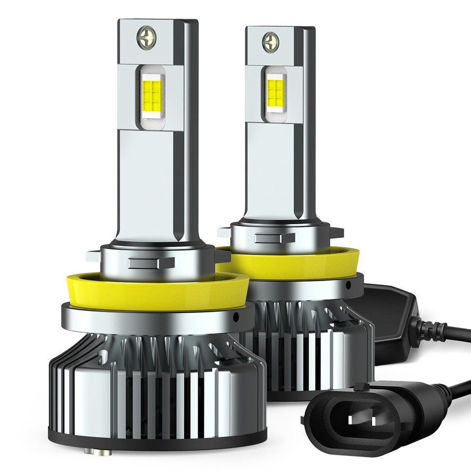 2x AUXITO H11 LED Headlight Kit Bulb High Low Beam 6500K Cool White ...