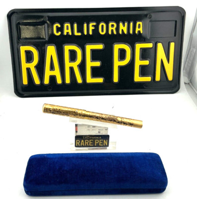 Vintage WATERMAN 554 LEC Fountain Pen 14K SOLID PINK GOLD HEV OVERLAY ...