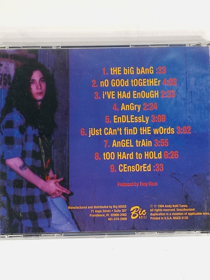 ANDY KELLI The Big Bang CD 1994 Andrew Santagata ADDRESSING THE DEAD ...