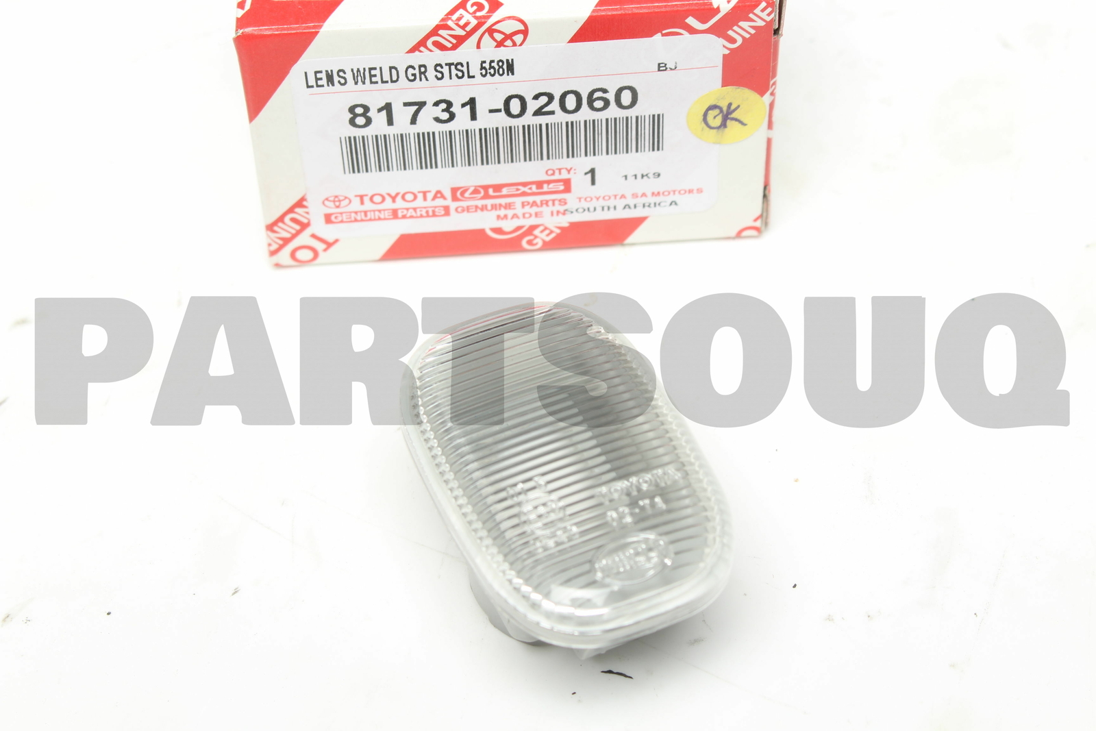 8173102060 Genuine Toyota LENS, SIDE TURN SIGNAL LAMP, RH/LH 81731 ...