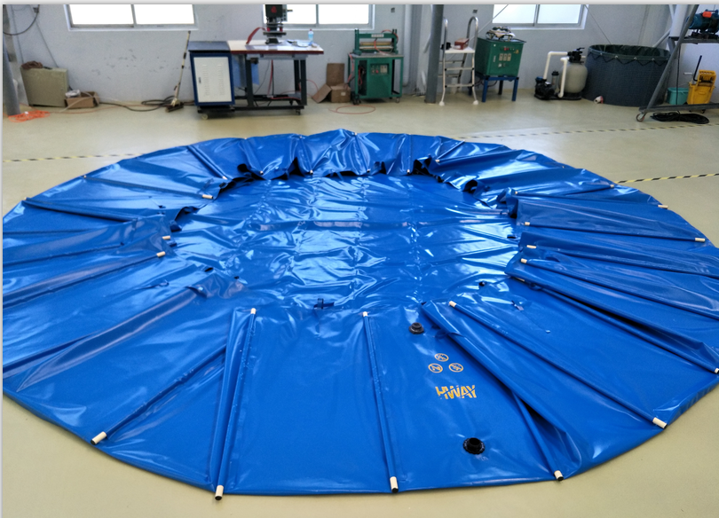 700L Collapsible Folding Round Koi Fish Holding Quarantine Show Tank ...
