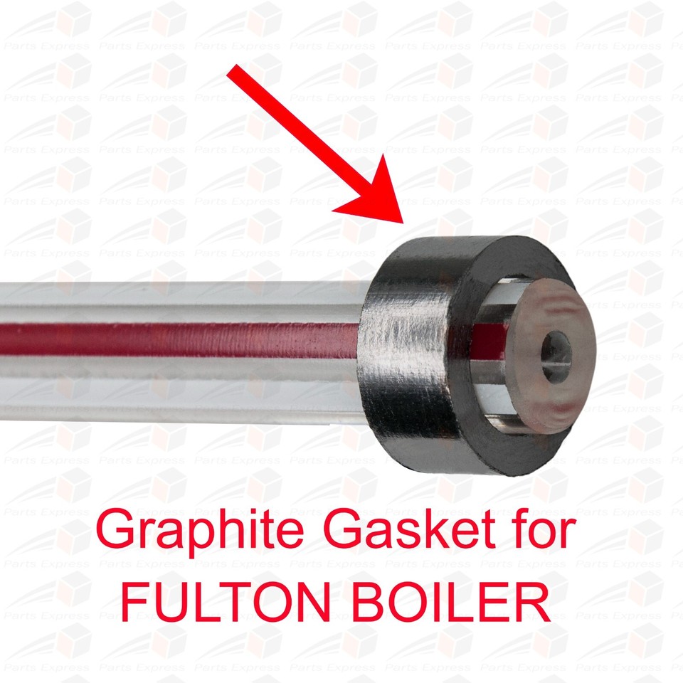 (2-PK) 'GRAPHITE' SIGHT GLASS GASKET FOR FULTON BOILER, #2-12-256, #2 ...