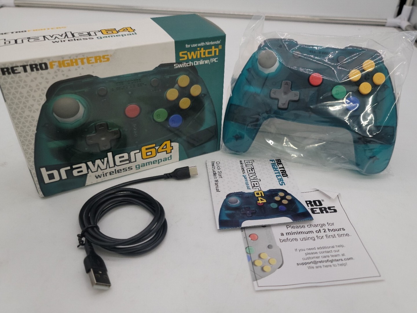 Retro Fighters Brawler64 Bluetooth- Blue NSO – La Paz County Sheriff's ...