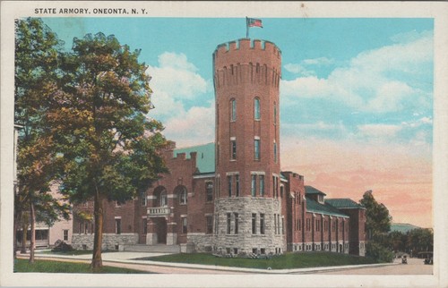 State Armory Oneonta New York c1920s postcard D422 | eBay