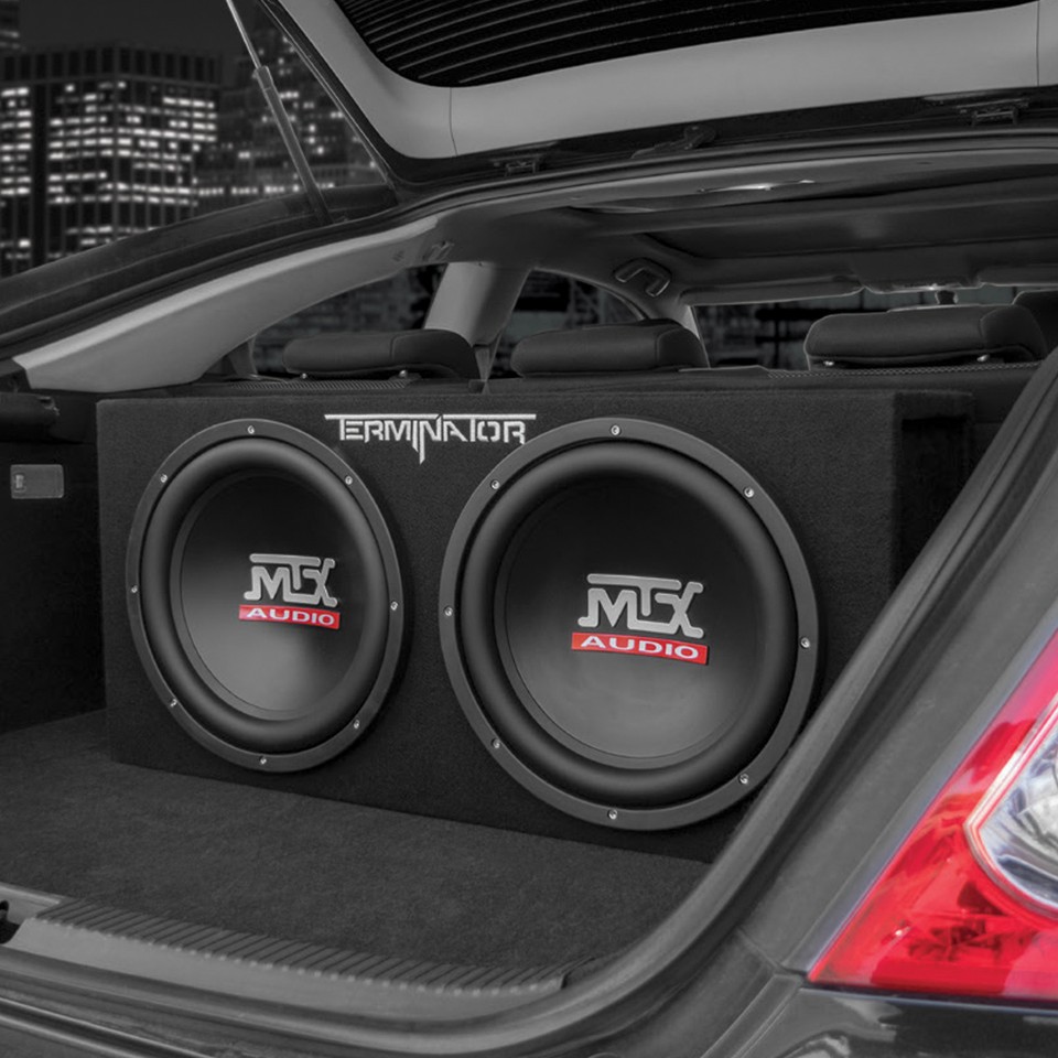 MTX 12" 1200W Dual Loaded Car Subwoofer Audio, Sub Box, Amplifier & Amp ...