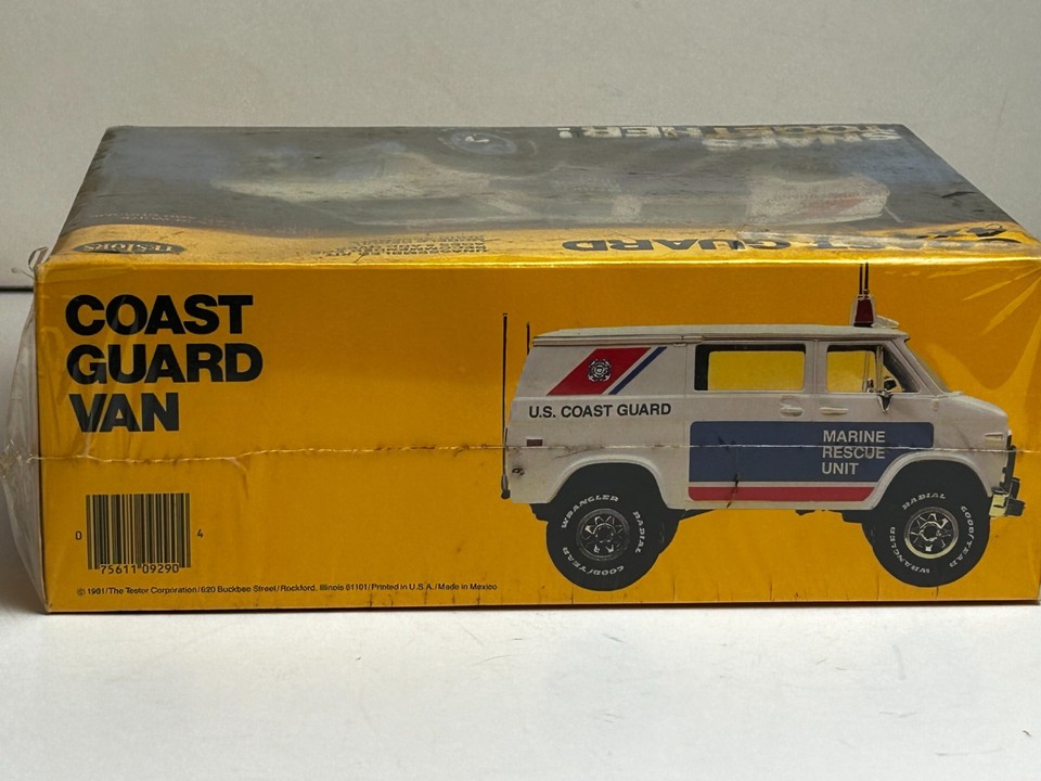 Testors Coast Guard Chevrolet 4x4 van Model Kit, Sealed #1 | eBay