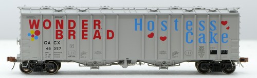 Wonder Bread Hostess 50’ Airslide Covered Hopper HO Scale Trains GACX ...