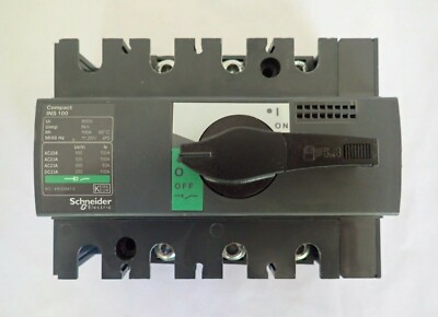 SCHNEIDER 28908 COMPACT INS100 3P 100A SWITCH DISCONNECTOR PL-2015-W20 ...