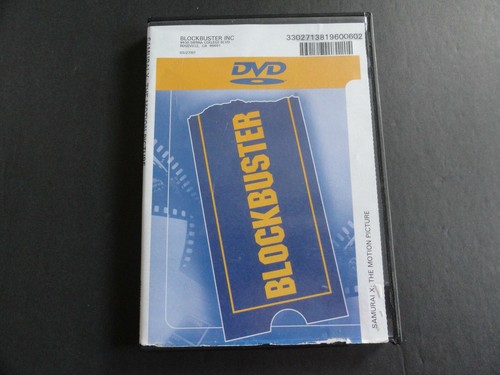 BLOCKBUSTER DVD RENTAL CASE "SAMURAI X: THE MOTION PICURE" -NO MOVIE ...