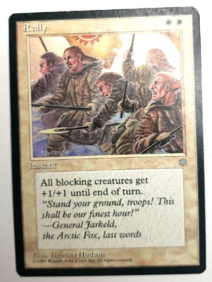 Rally MTG Vintage 1995 White Instant Magic the Gathering Card | eBay
